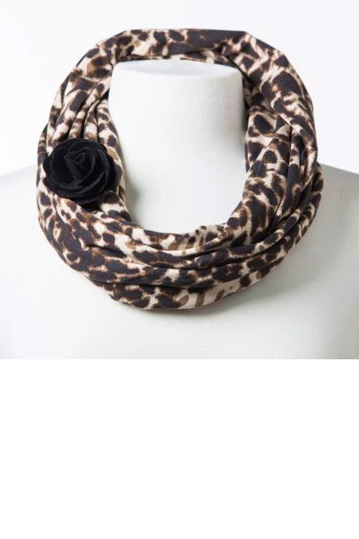 Leopard Print Infinity Scarf | WPH