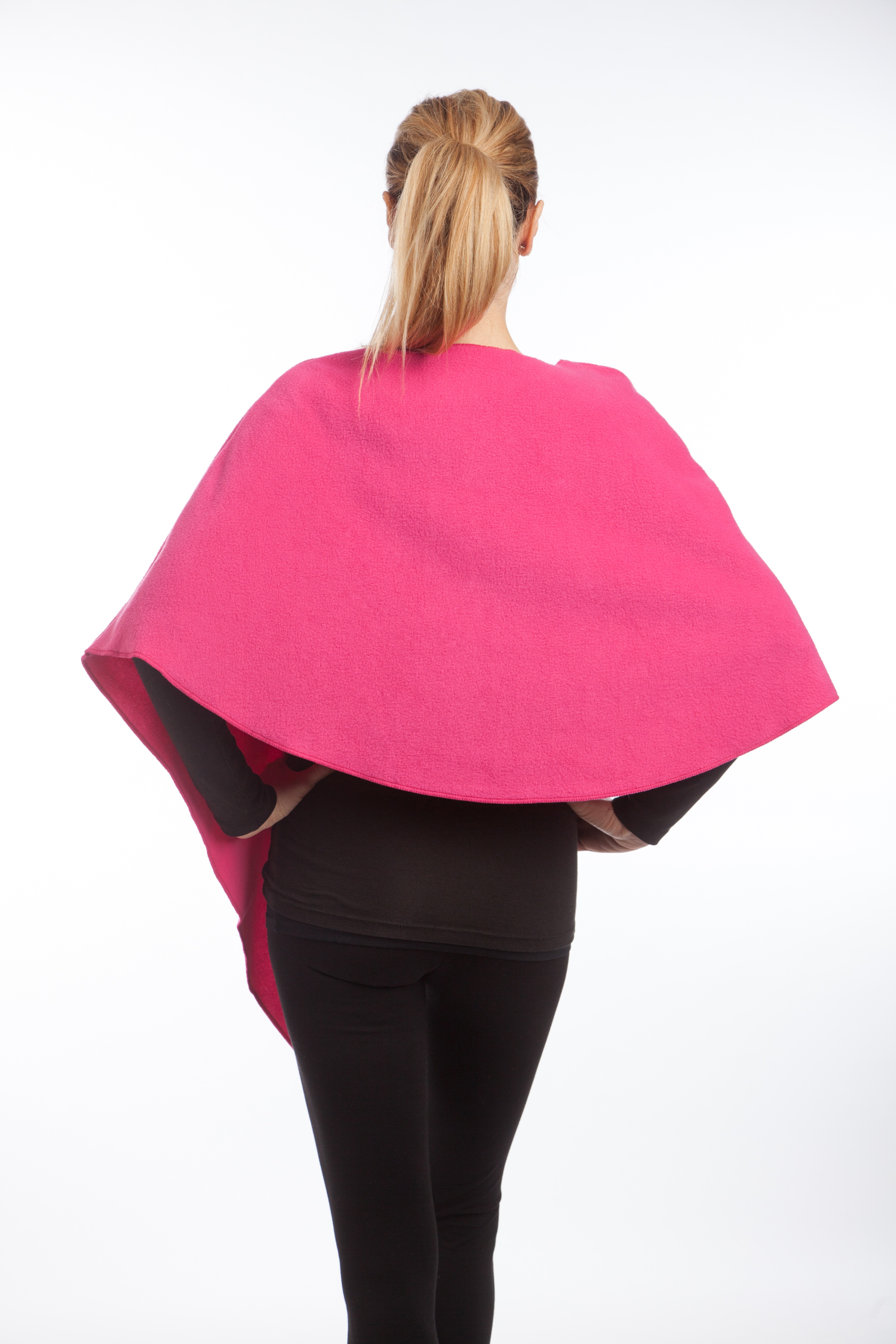 Bright Fuscia Pink Fleece Wrap | WPH