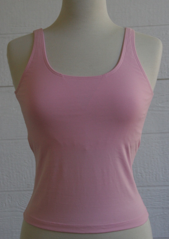 Cool Cotton Tank Top w/ Pocketed Built-In Bra | WPH